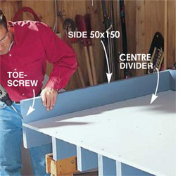 HOME DZINE Home DIY | Store large offcuts of timber and board