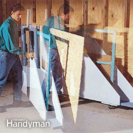 HOME DZINE Home DIY | Store large offcuts of timber and board