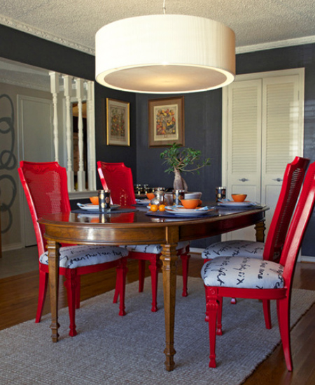 HOME DZINE | A dining room suite goes gloss!