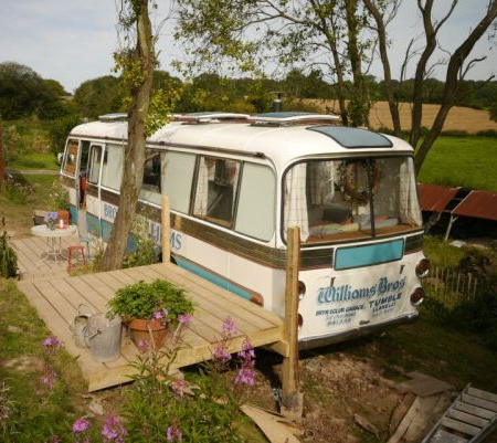 HOME DZINE Home Decor | Old bus becomes comfortable home