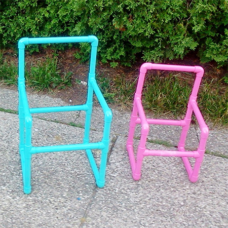 HOME DZINE Garden | Kiddies PVC pipe garden chair