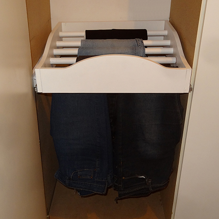 HOME DZINE Home DIY | DIY pull-out trouser rack