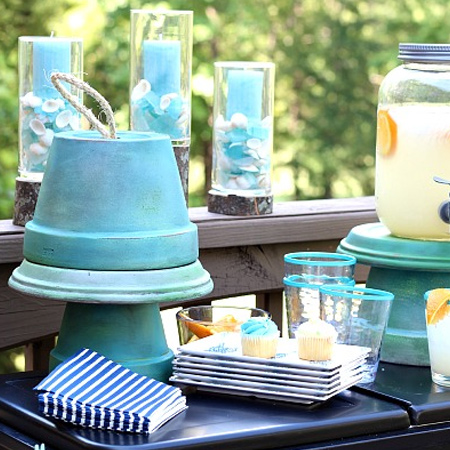 HOME DZINE Craft Ideas | Use terracotta pots to make serving dishes