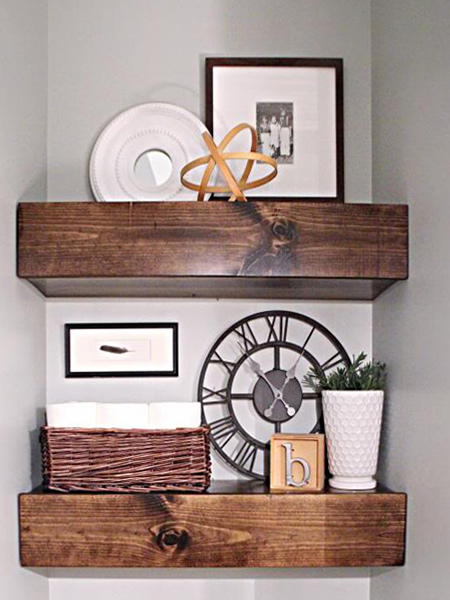 HOME DZINE Home DIY | How to make chunky floating shelves