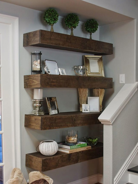 HOME DZINE Home DIY | How to make chunky floating shelves