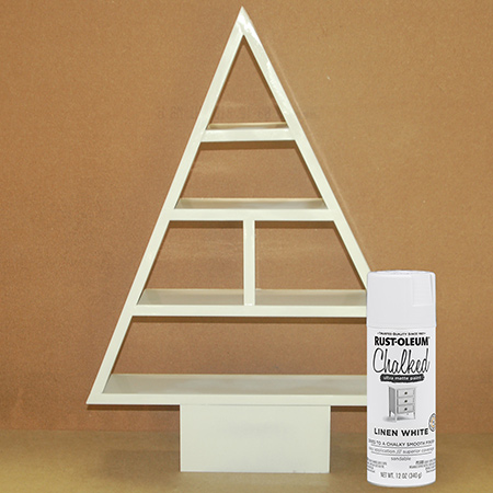 HOME DZINE Craft Ideas | Triangular shelf for festive decor