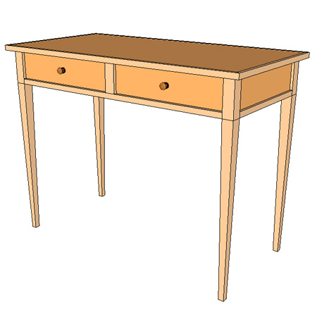 HOME DZINE Home DIY | DIY Maple Veneer Writing Desk