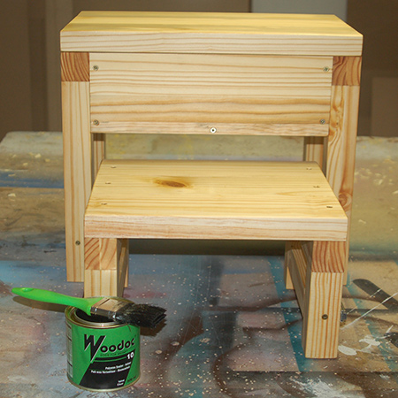 HOME DZINE Home DIY | DIY step stool with storage compartment