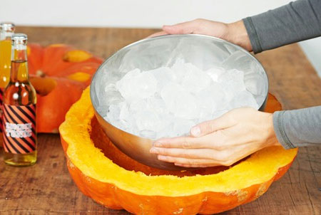HOME DZINE Craft Ideas | Pumpkin cooler