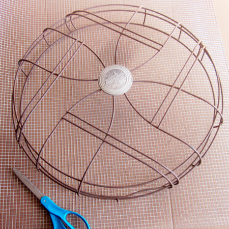 HOME DZINE Craft Ideas | Recycle an old fan into a colourful planter