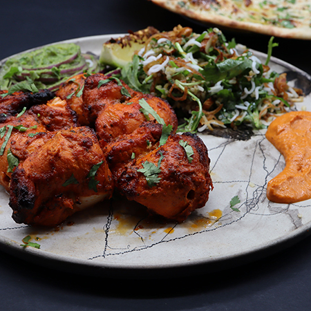 Awara-style Chicken Tikka over the coals