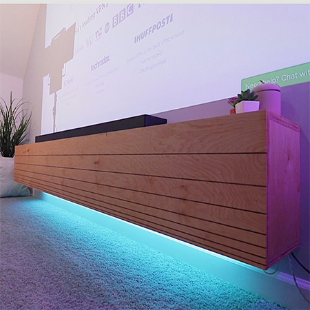 Plans To Build A Floating Media Console